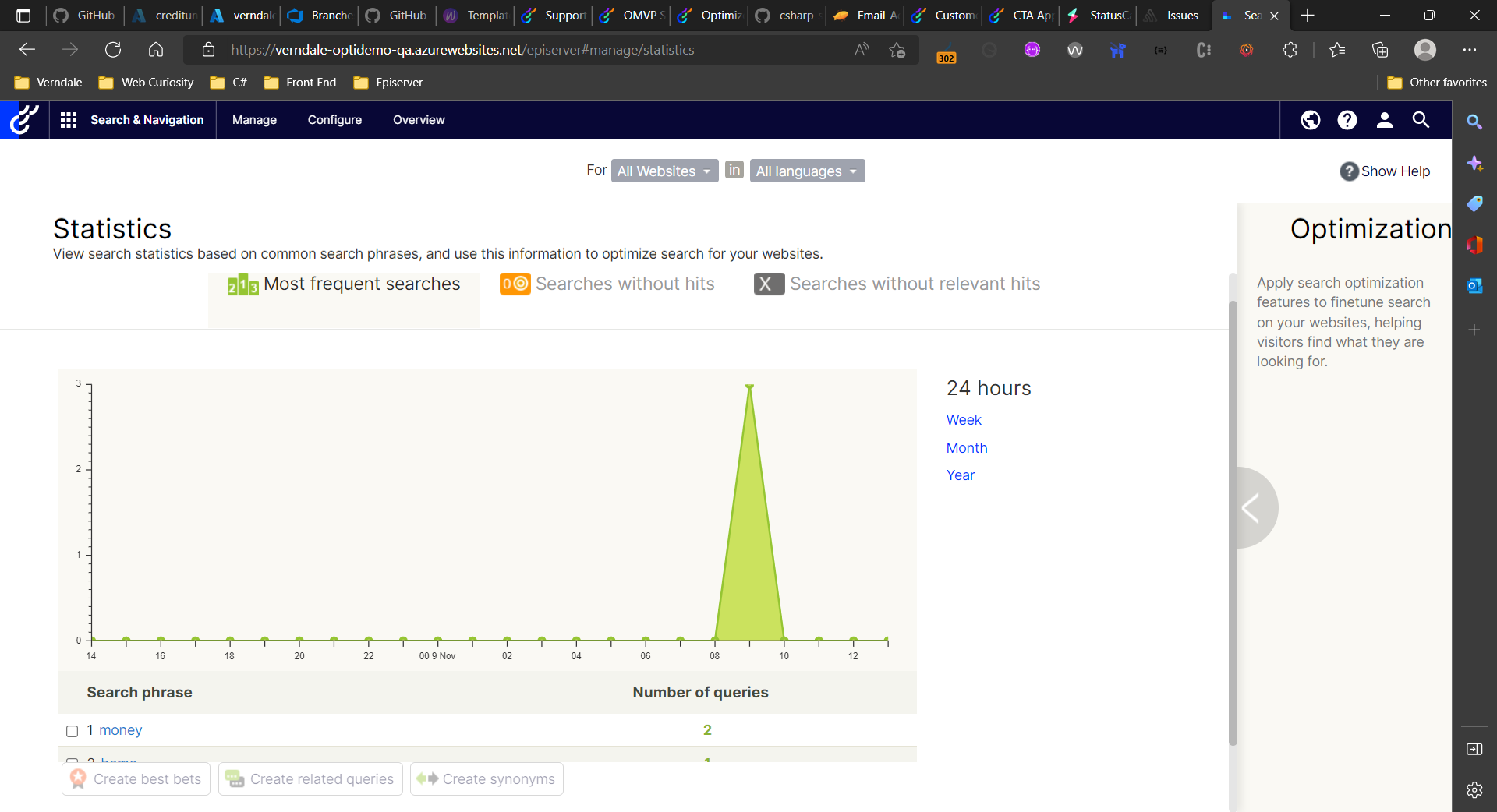 Show Optimizely CMS Search and Navigation Statistics using its own Proxy - CDIS
